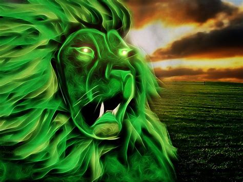 Green Lion Wallpapers 4k Hd Backgrounds On Wallpaperbat