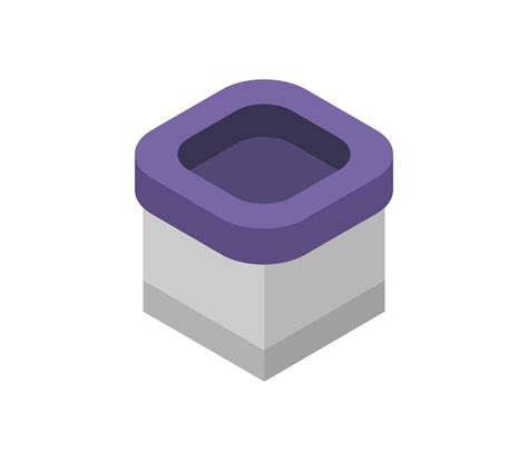 Premium Vector Plastic Isometric Container