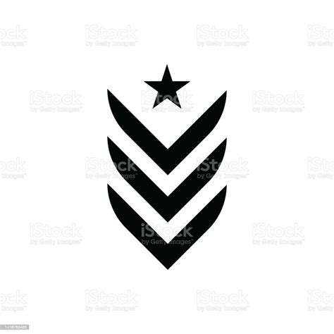군사 순위 아이콘입니다 배지 벡터 학년 그림 기호 기호입니다 0명에 대한 스톡 벡터 아트 및 기타 이미지 0명 1위 5 Istock