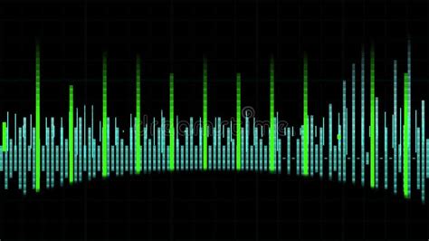 Audio Levels Pulsating On Black Background Animation Stock Footage Video Of Volume Audio