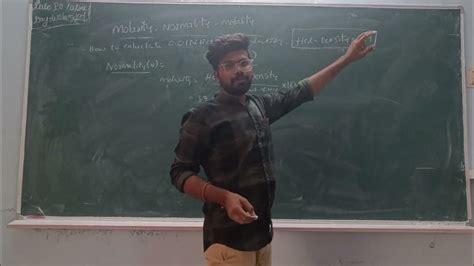 Calculation Of Concentrations Molarity Molality Normality Youtube