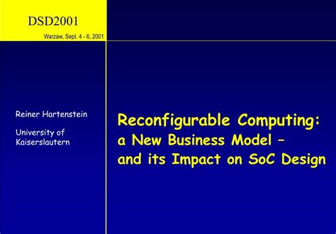 Ppt Reconfigurable Computing A New Business Model And Its Impact On Soc Design Powerpoint