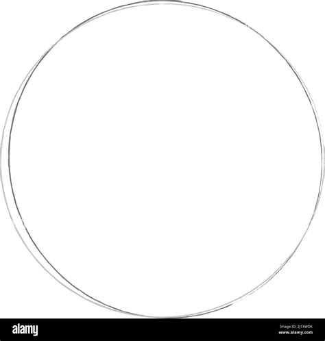 Random Circles With Hand Drawn Free Hand Drawing Effect Concentric