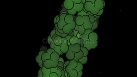 Isolated Particle Effect In Variety Of Animation Sequences Stock