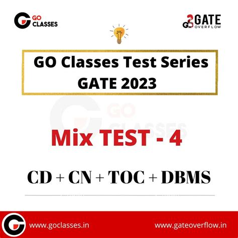 Go Classes On Linkedin Go Classes Test Series 2023 Mixed Subjects