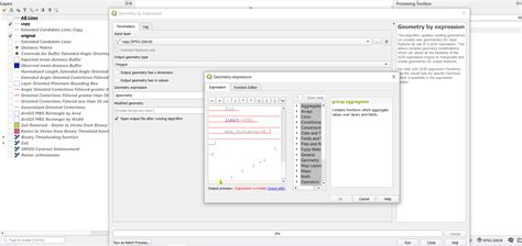 vector calculating buffer distance for different groups of parallel lines in qgis geographic