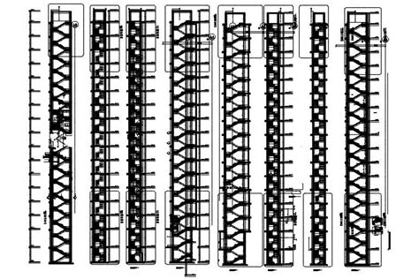 Multistory Building Section Design In Autocad 2d Drawing Cad File Dwg