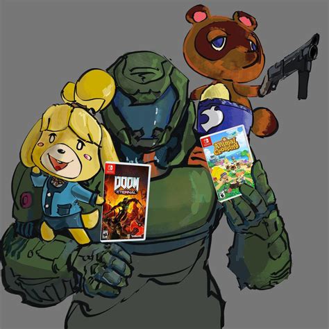 Doomguy And Isabelle Memes