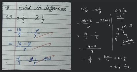 Find The Deference Ii 4 Frac 1 3 2 Frac 1 3 Begin Array L Fra