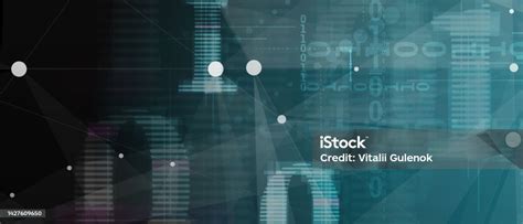 Bytes Of Binary Code Run Through Network Abstract Futuristic Technology Syberspace Stock