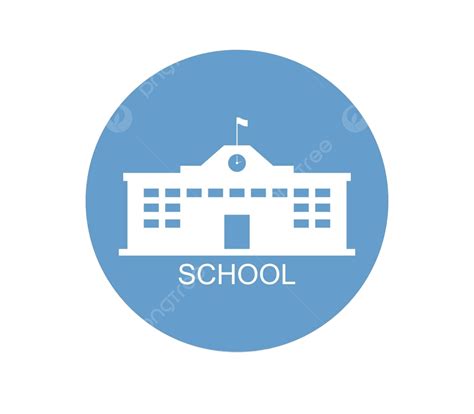 School Building Icon Vector Symbol School Vector Vector Symbol