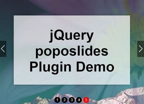 Lightweight Fullscreen Slideshow Plugin With Jquery Poposlides