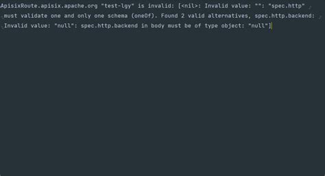 Bug Error Creating Apisixroute · Issue 630 · Apacheapisix Ingress Controller · Github