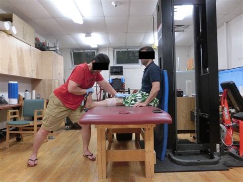 A Typical Set Up For The Ankle Range Of Motion ROM Measurement A Download Scientific Diagram