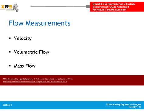 Liquid Gas Flow Flow Measurement PPT Slide Deck