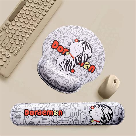Hui Cartoon Cute Doraemon Doraemon Doraemon Memory Foam Wrist Mouse Pad Computer Keyboard Rest