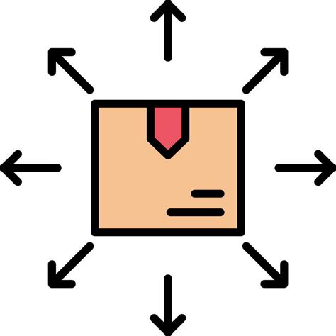 Distribution Line Filled Icon 53855282 Vector Art At Vecteezy