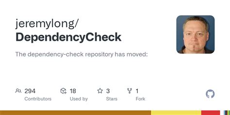 Github Jeremylongdependencycheck The Dependency Check Repository