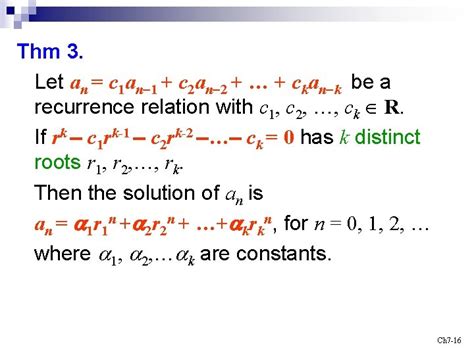 Discrete Mathematics Chapter 7 Advanced Counting Techniques Lingling