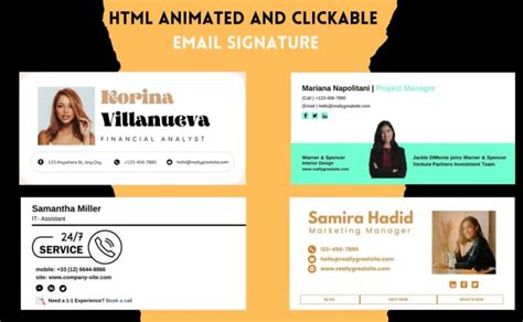 Makes Animated Email Signature By Html Code By Bilashimoni Fiverr