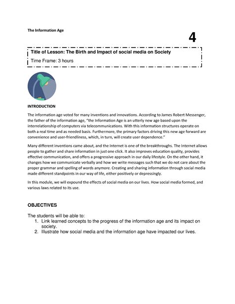The Information Age Notes The Information Age Introduction The Information Age Voted For