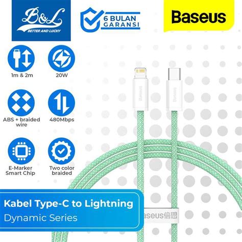 Jual Baseus Dynamic Series Kabel Data Type C To Lightning 20w Fast
