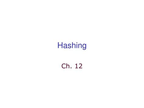 Ppt Efficient Data Retrieval Using Hashing Functions Powerpoint