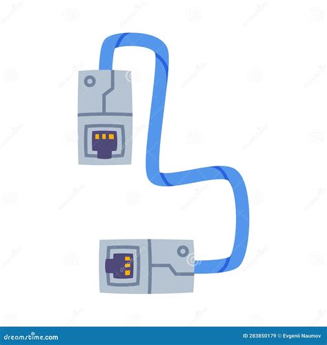 Cable As Personal Computer Accessory And Component Vector Illustration Stock Illustration