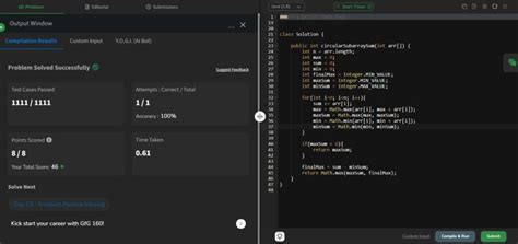 160dayscodingchallenge geeksforgeeks kadanealgorithm circulararray… shweta dhote