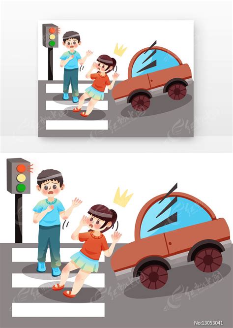 闯红灯过马路易发生交通事故图片下载红动中国