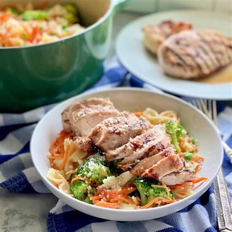 Grilled Chicken And Pasta One Pot Bbq Chicken Pasta