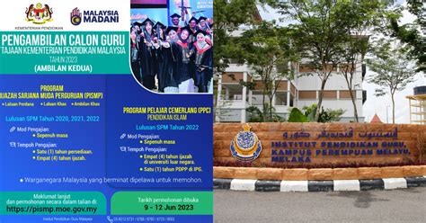 Pismp And Ppc Pengambilan Calon Guru Tajaan Kpm 2023