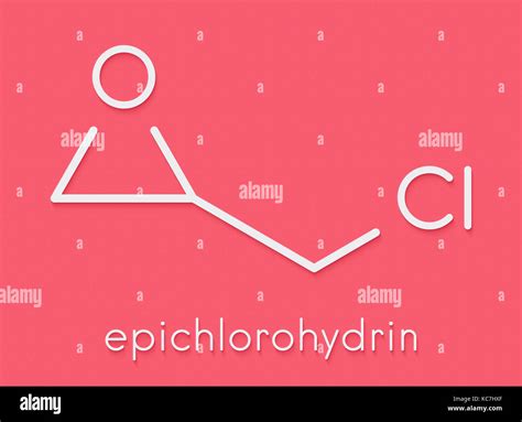 Epichlorohydrin Ech Epoxy Resin Building Block Skeletal Formula