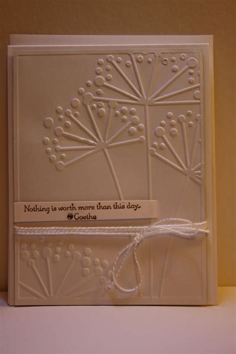 Embossing Cuttlebug Card Ideas
