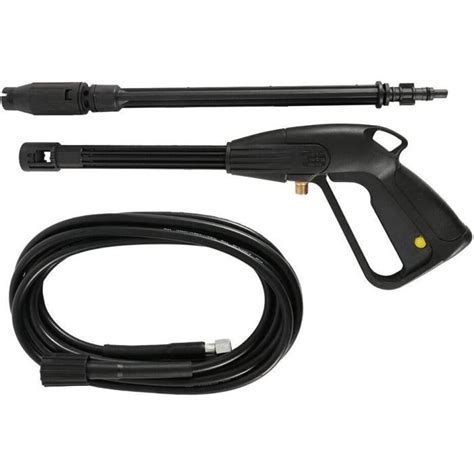 Noir 2 En 1 Nettoyeur Haute Pression Pistolet Lance Kit De