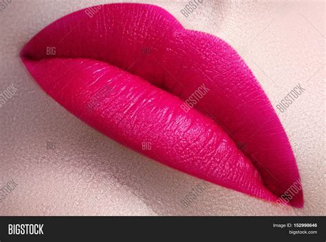 Beautiful Full Pink Lips Pink Image And Photo Bigstock