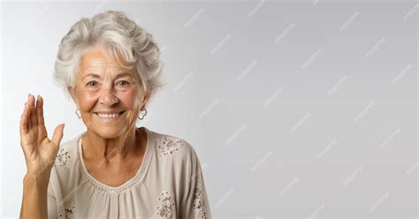 Premium Ai Image Portrait Of A Happy Old Woman Smiling Face Pensioner