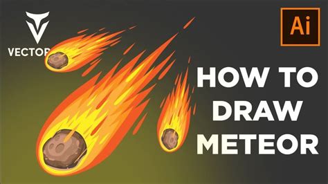 An Image Of How To Draw A Fire With The Text How To Draw Meteor