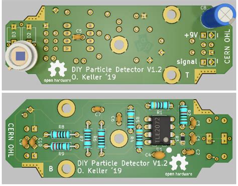 DIY Silicon Photodiode Particle Detector Directly From CERN Electronics Lab