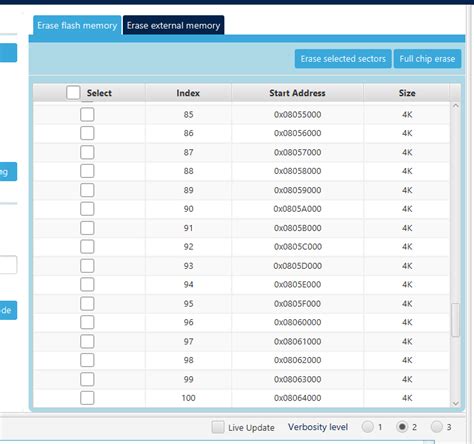 Solved Stm32g0b0 Flash Memory Page Numbers Reference Ma