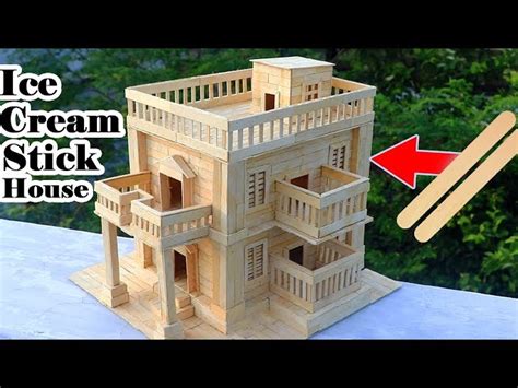 Popsicle Stick Structures Ali Tiny House Made Of Popsicle Sticks