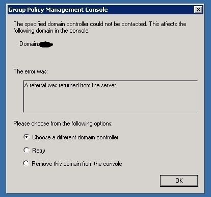 Group Policy Unable To Contact The Domain Controller Windows Spiceworks Community