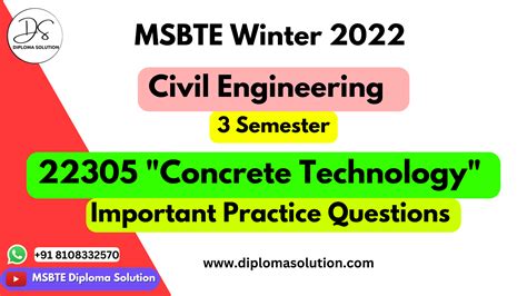 22305 Concrete Technology Important Questions For Msbte Exam Civil Engineering 3 Semester
