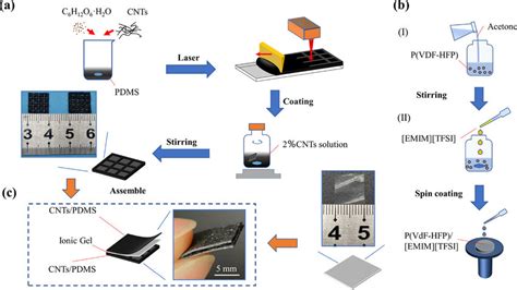 A Laser Direct Printing Process Flow Of The Pdms Cnt Flexible