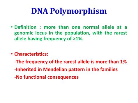 Solution Dna Polymorphism Studypool