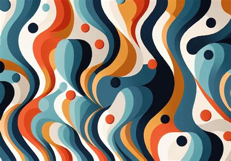 Premium Vector Flat Vector Abstract Wavy Shape Wallpaper