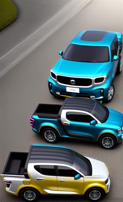 Neuer Smart Pickup Electric Designstudie Witziges Zum Thema Smart
