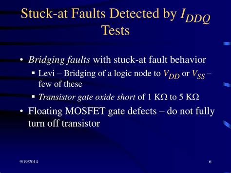 Ppt Iddq Testing Powerpoint Presentation Free Download Id4582816