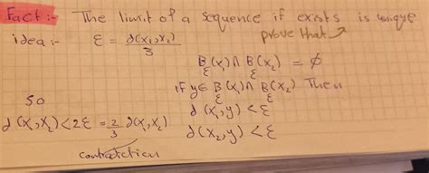Solved Fact The Limit Of A Sequence If Exists Is Unique Chegg Com