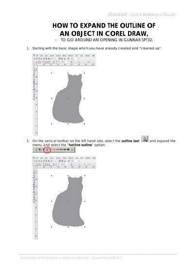 HOW TO EXPAND THE OUTLINE OF AN OBJECT IN COREL DRAW